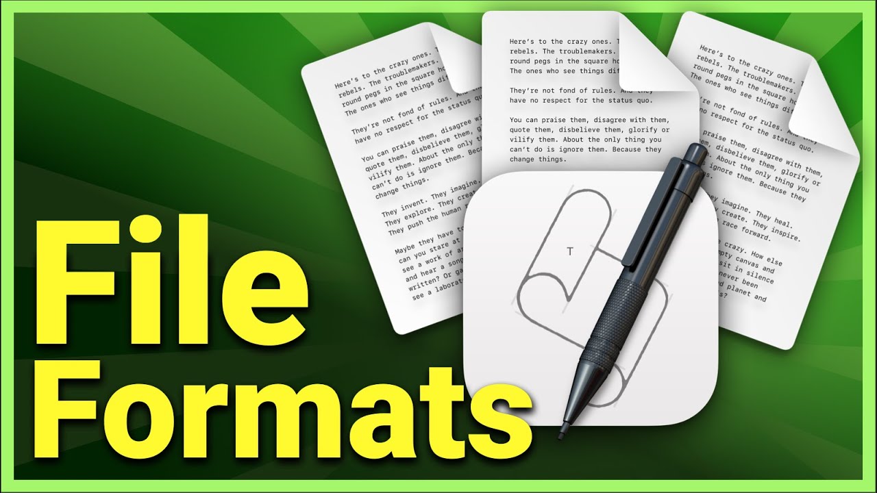 AppleScript Tutorial : File Formats
