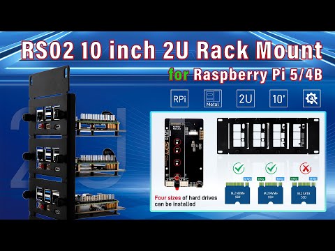 DeskPi Rackmate - RS02 10-Inch 2U Rack Mount assembling and configuring tutorial Video