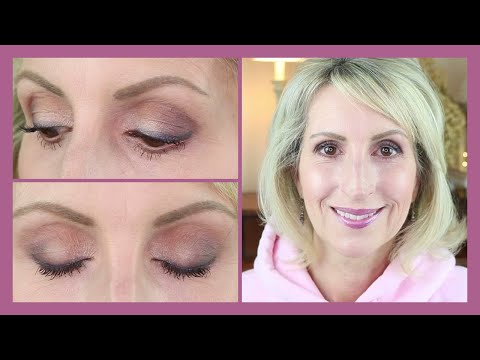 Violet Eyeshadow Look for Mature Eyes - OVER 50