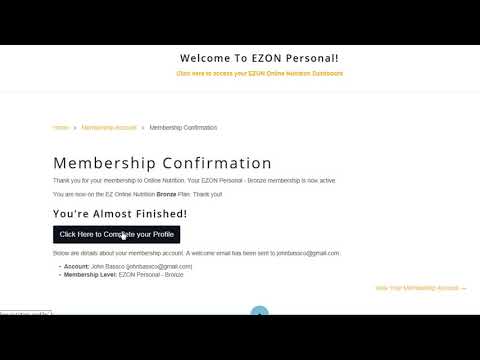 Selling Nutrition Counseling Services Online to Consumers and Other Businesses with TBS