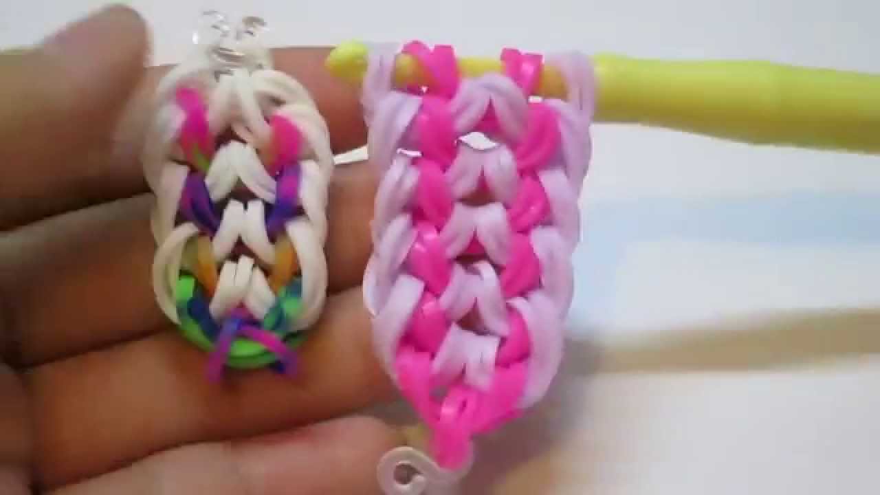 rainbow loom double dragon scale bracelet /hook only