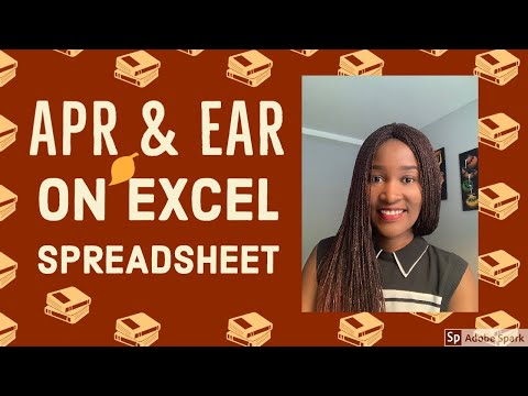 Calculating APR & EAR using Excel