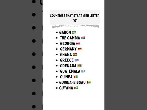 Do you know the country names with Alphabet βGβ ??? Hereβs the list #generalknowledge #shorts