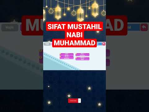 SIFAT MUSTAHIL NABI MUHAMMAD#shorts #belajar #islam