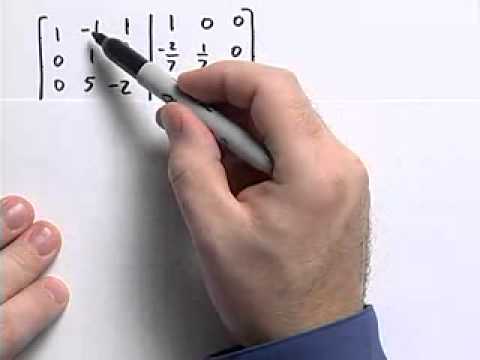 Finding the Inverse of a Non Singular Matrix