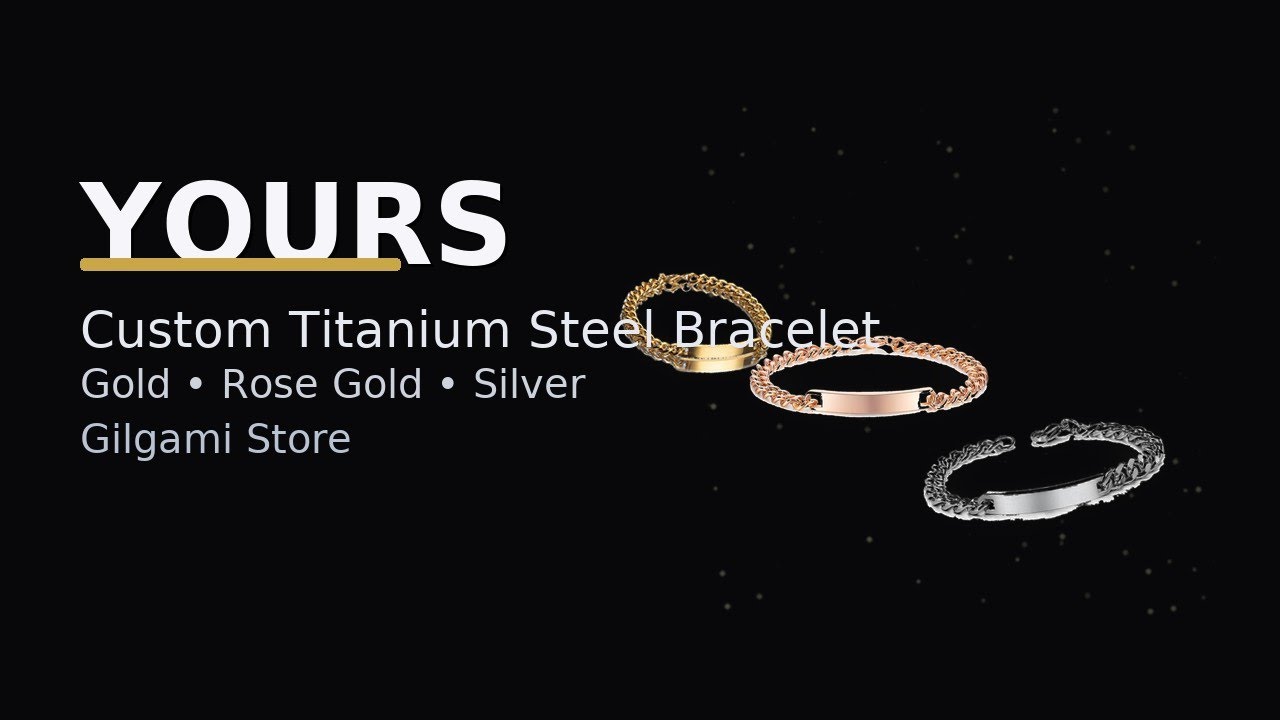 Yours Custom Titanium Steel Bracelet