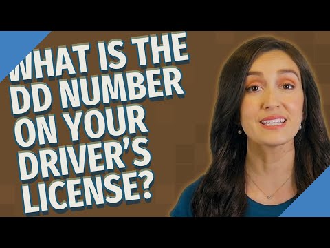 What is the DD number on your driver's license?