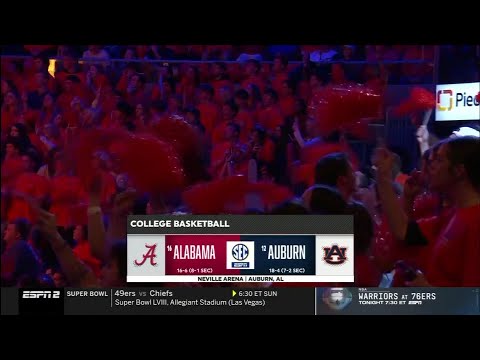 Auburn vs. Alabama 02/07/2024 Basketball (FULL GAME) (AUBURN AUDIO)