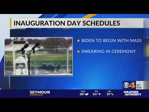 Inauguration Day schedule
