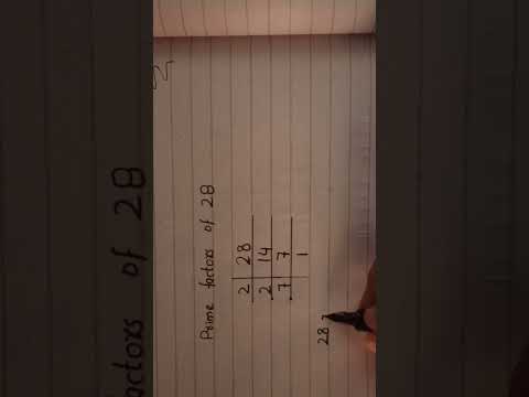 prime factors of 28