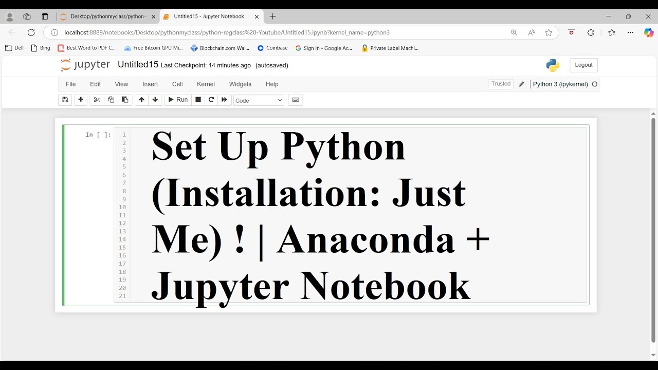 Python Setup Guide: Installing Anaconda, Using Jupyter Notebook & File Management