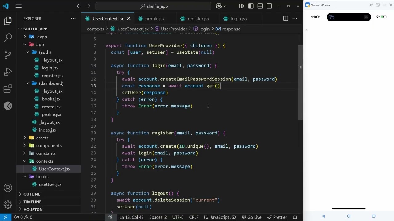 Vietnamese Complete React Native Tutorial #18   Initial Auth State