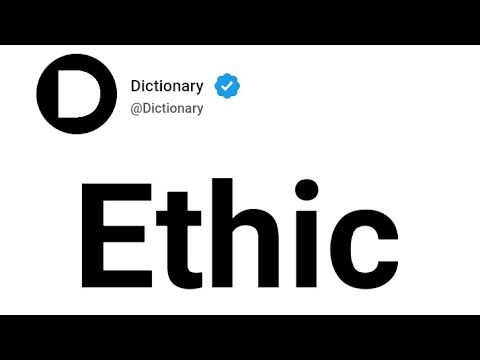Ethic Meaning In English