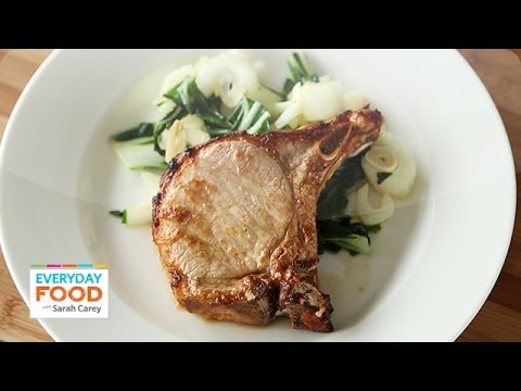 Soy Ginger Pork Chops with Stir-Fried Bok Choy - Everyday Food with Sarah Carey