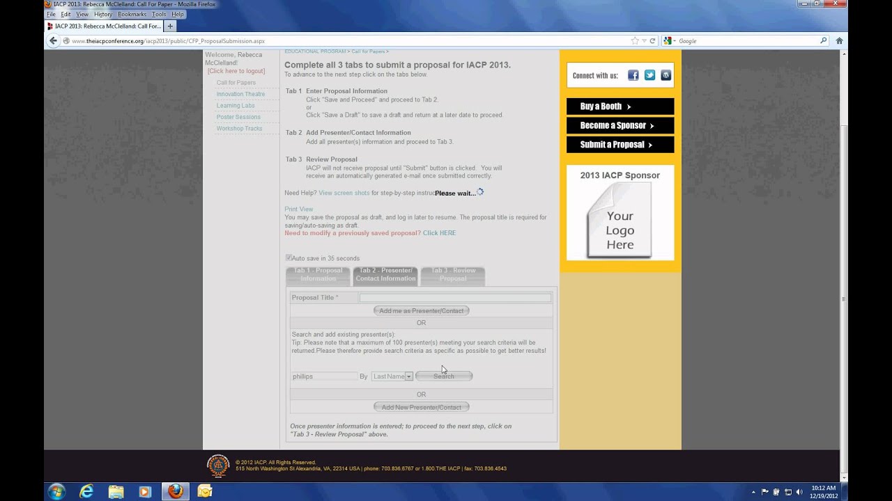 How to Submit a Proposal