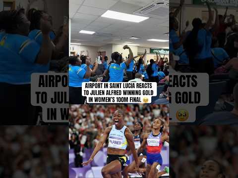 Julien Alfred won the first ever Olympic medal for Saint Lucia ❤️🥇
