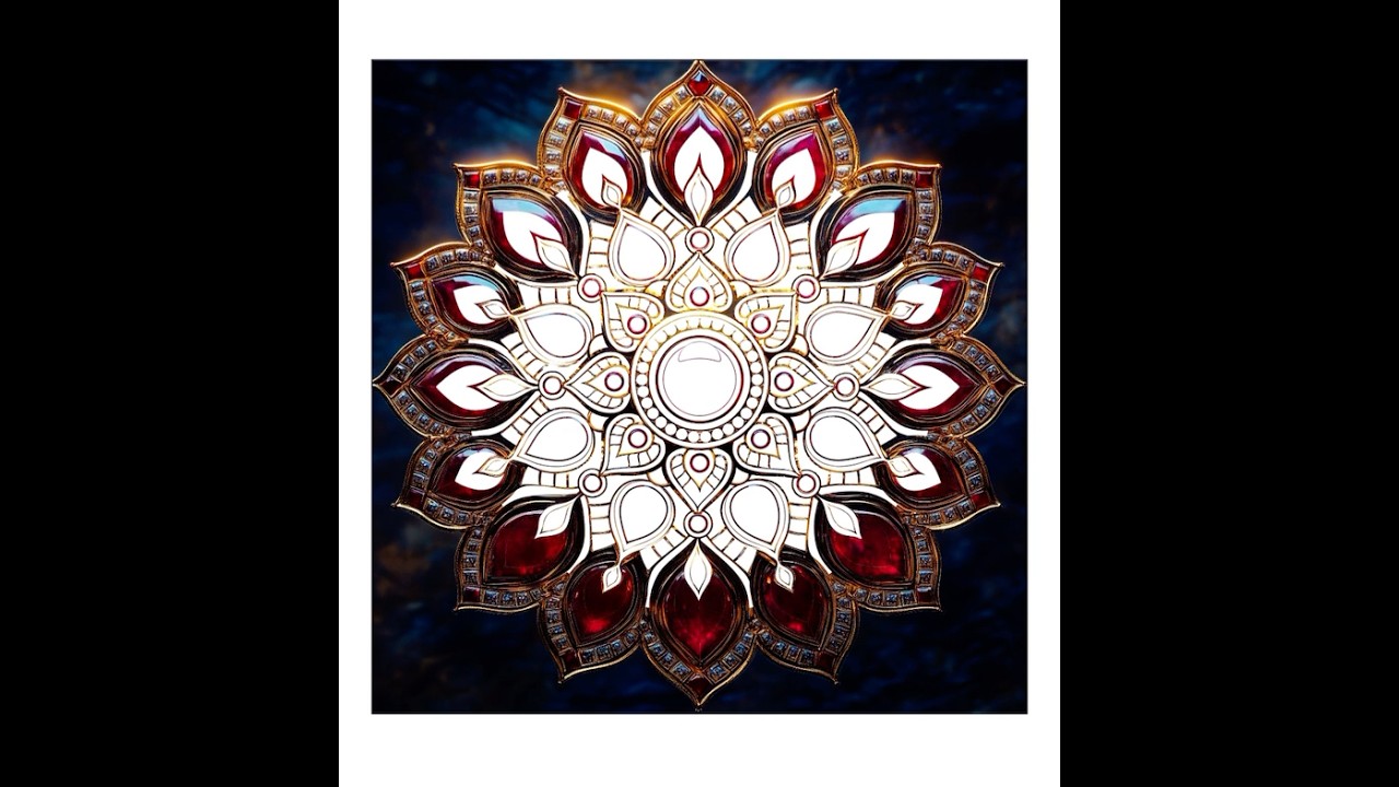 ♦️Mandala Coloring #2 🌸 Oddly Satisfying & Relaxing Replay 🌀