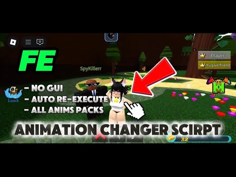 Roblox Animation changer script FE | No guis, All anims PACKS! and more