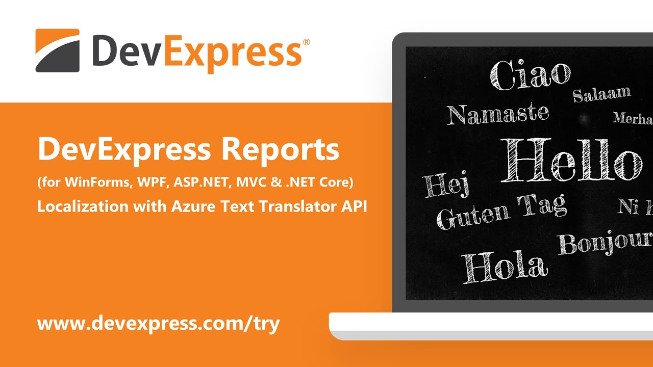 DevExpress Reports: Localization with Azure Text Translator API