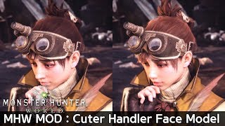 MHW MOD-Cuter Handler Face Model Original vs Mod Comparison at Monster ...