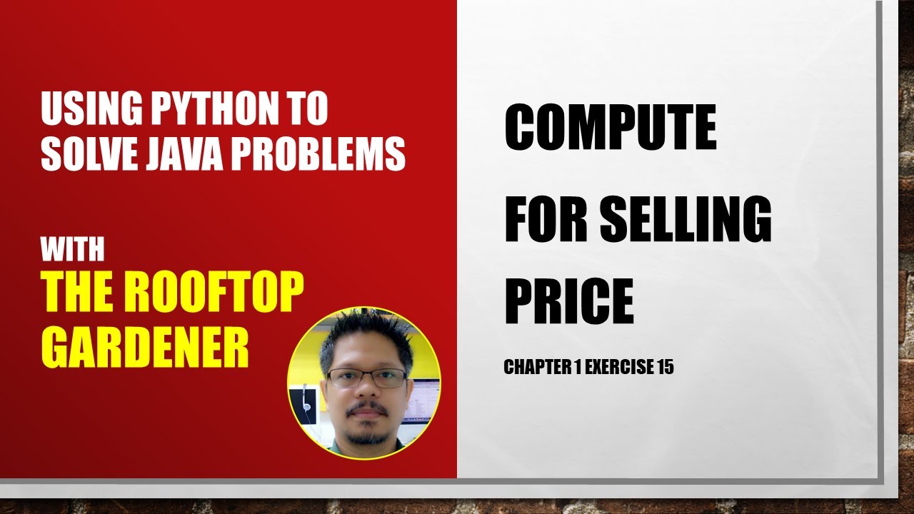 Using Python to Solve Java Problems | Solving Chapter 1 Exercise 15