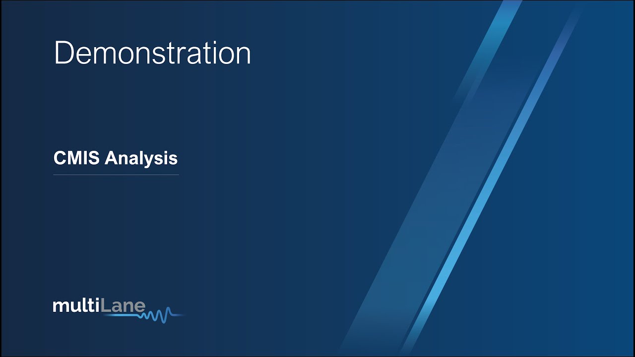 CMIS Analysis Demonstration
