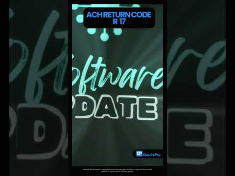 ACH Return Code  R  17