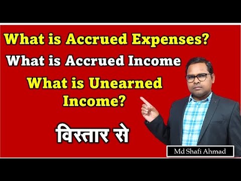 What is Accrued Expenses | What is Accrued Income | What is Unearned Income By The Accounts