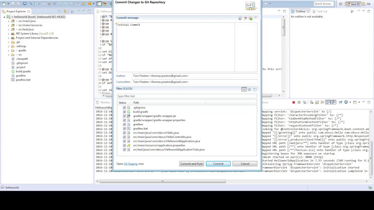 Share Microservice Gradle Project on GitHub