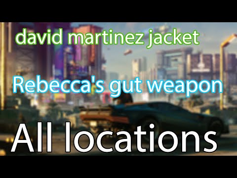 david martinez jacket and Rebecca's gut weapon Location