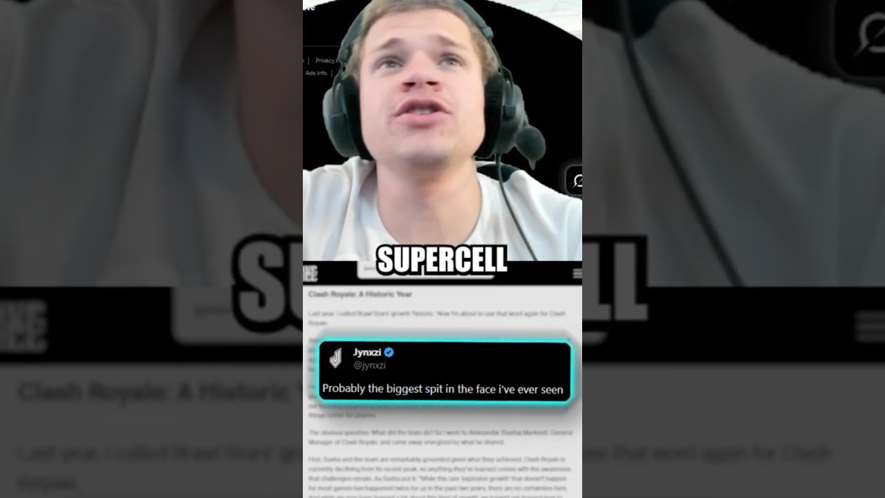 Jynxzi Reacts to Supercell’s CEO Addressing Clash Royale’s Growth! 💀😭