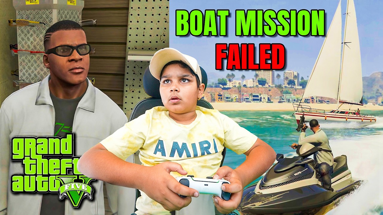 BOAT MISSION FAIED | GTA 5 | Chiku Gaming