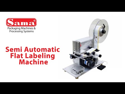 Semi Automatic Flat Labeling Machine