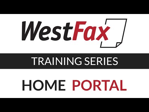 WestFax Home Portal (Standard User)
