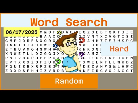 Word Search Hard - Random - 06/17/2025