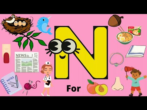 Words that start with n | n for words | n for nest | words that start with letter n |