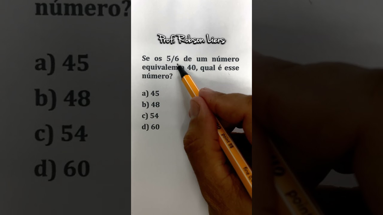 Easy Fraction Problem That Many Can't Solve ❌ Prof. Robson Liers