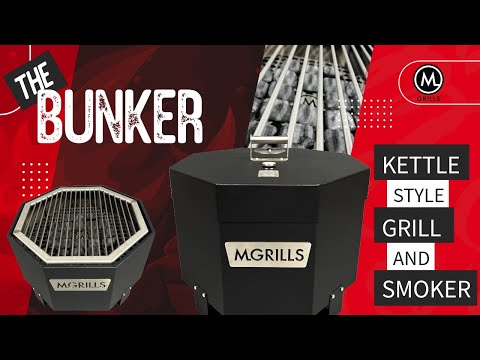 The Bunker from M Grills, American Made Kettle Style Charcoal Grill and Smoker