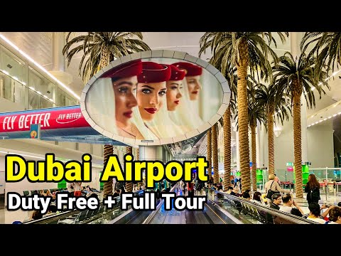 Busy Dubai International Airport (DXB) ✈️ + Duty free (Prices) UAE 🇦🇪