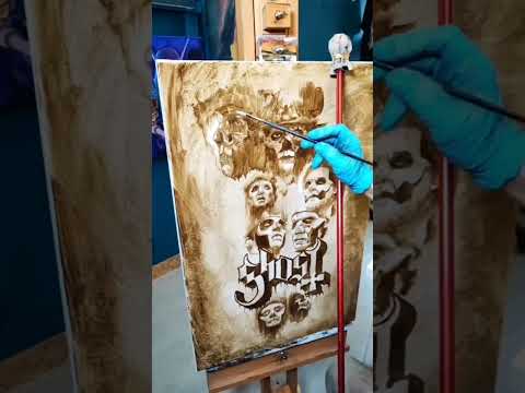 A brand new Ghost Band oil painting. #ghostbc art