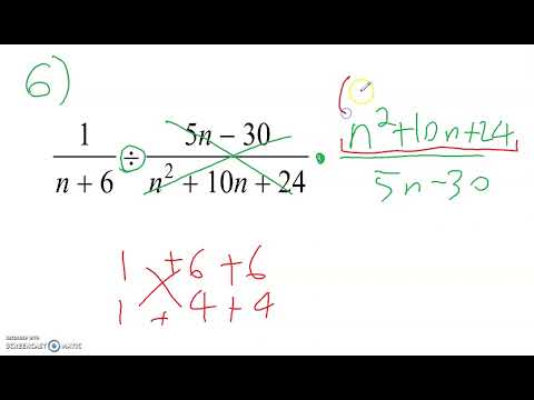 Alg 2 Rational Operations Test Review
