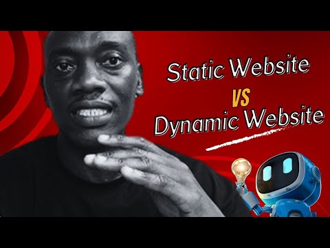 The difference between a static website and a dynamic website