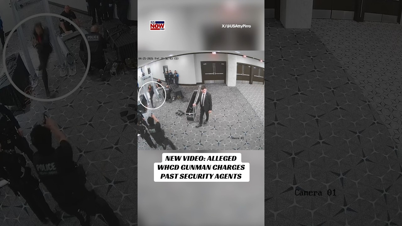 New video shows WHCD suspect charging past security