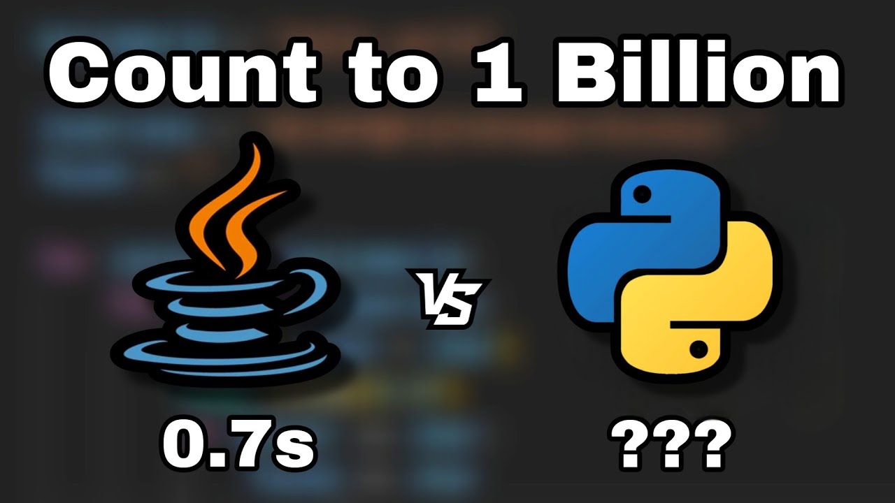 Java vs Python : Who Wins 1 Billion Count Speed Test? (Performance Benchmark)