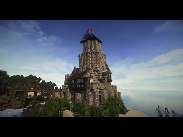 Medieval Castle small on little island Minecraft Map