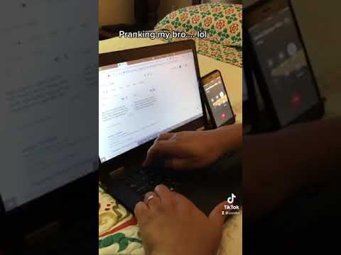 Pranking my bro