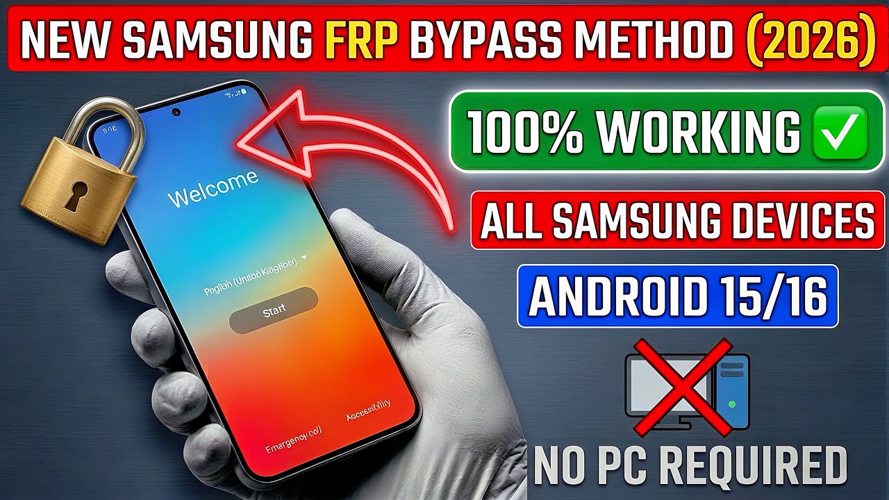 All Samsung FRP Bypass 2026 🔥 Android13/14/15/16 || No Need TalkBack - No Need PC