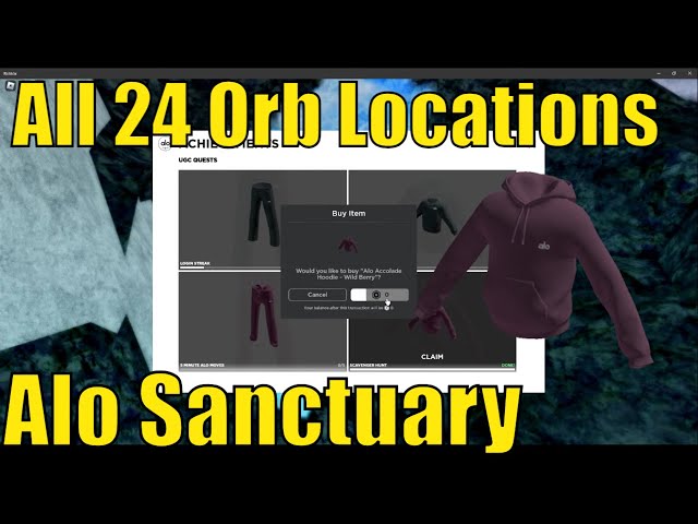 How to get the free UGCs in Roblox Alo Sanctuary