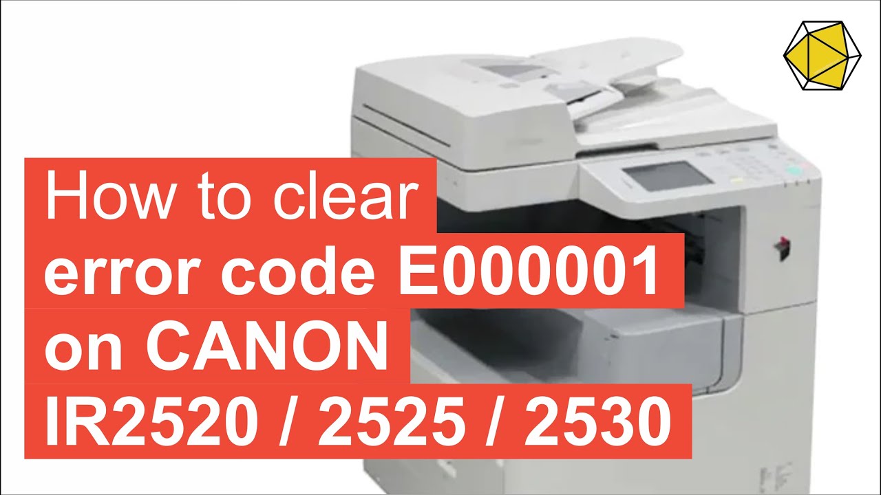 Canon Copier E0001 Error Fix | Quick & Easy Repair Tutorial